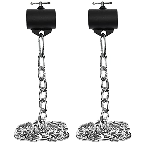 Logest Weight Lifting Chains with Collars - 1 Pair Available in 15LB 2