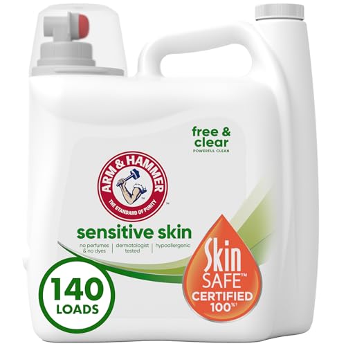 Arm & Hammer Sensitive Skin Free & Clear, 140 Loads Liquid Laundry Det