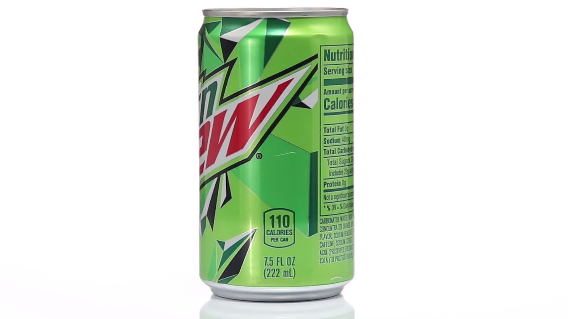Mountain Dew Soda, Mini Cans, 7.5 Fl Oz (Pack of 10)