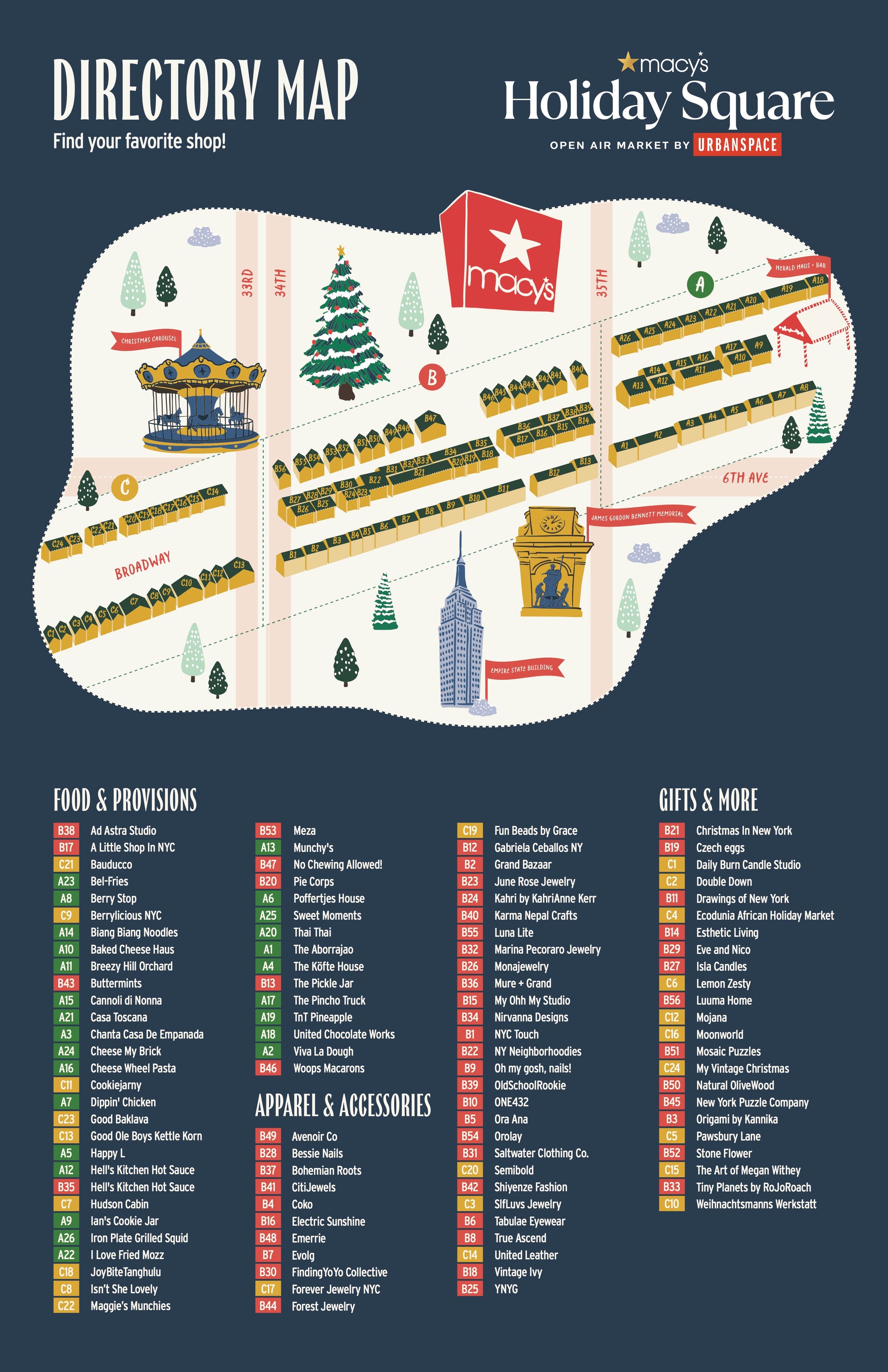 Macy's Holiday Square Outdoor Market by Urbanspace